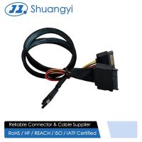 China SFF-8654 8i to SFF-8654 8i Mini SAS HD Cable 1.0m 32AWG 85 Ohm Braided Assembly for sale