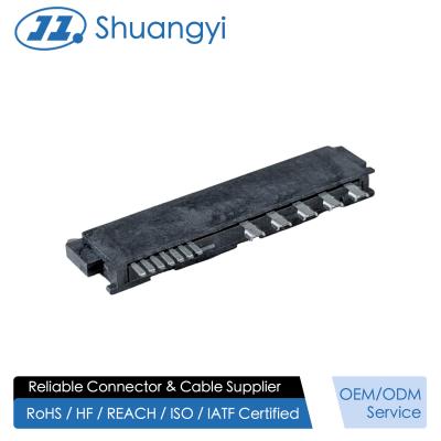 China SATA 22P Female Connector 32 Wire Solder Type 180 Degree G/F Gold Plated for Server Automotive PCB Signal Terminal for sale