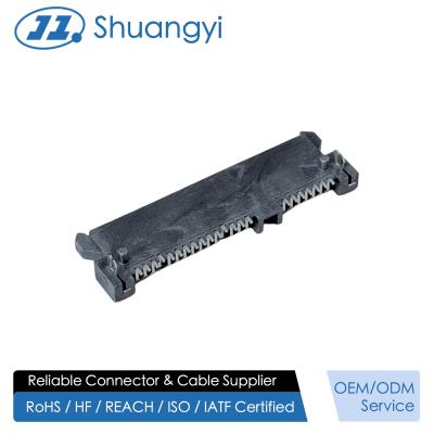 China SATA 22P Female Connector 51 Pin SMT G/F Gold Plated PCB Terminal for Server Automotive for sale