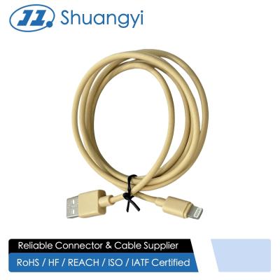 China USB-A to Lightning Charging Data Cable 1m 24/28AWG for Mobile Devices for sale