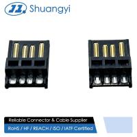 China USB 2.0 Type-A Male Connector 4 Pin Solder Cup 3A Gold Plated Terminal Black Housing for sale