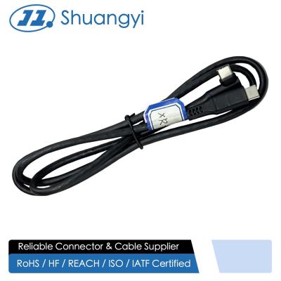 China USB Type-C to Type-C Right-Angle Cable 3A 480Mbps Power Data Charging Sync for sale