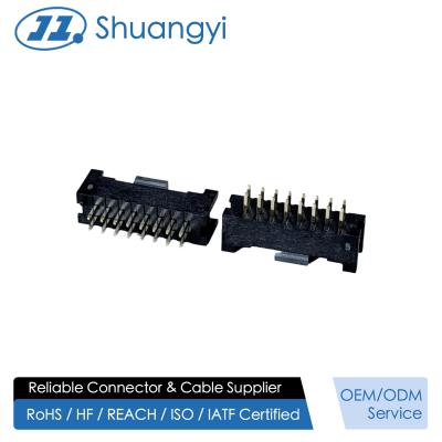 China 2x8 Pin Header Connector 2.00mm Pitch Vertical PCB Mount with Post Gold Plated 1.5A for sale