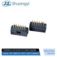 China 2.00mm Pitch Dual-Row Pin Header Connector 2x6 Pins Vertical PCB Mount Gold Plated for Automotive Industrial for sale
