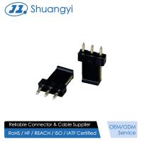 China 2.54mm Pitch 1x3 Single-Row Pin Header Connector Gold Plated 3A PCB Terminal for sale