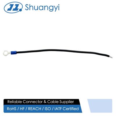 China Ring Terminal Power Connector Lead Wire, Single-Core Electrical Cable for Grounding and Power Distribution for sale