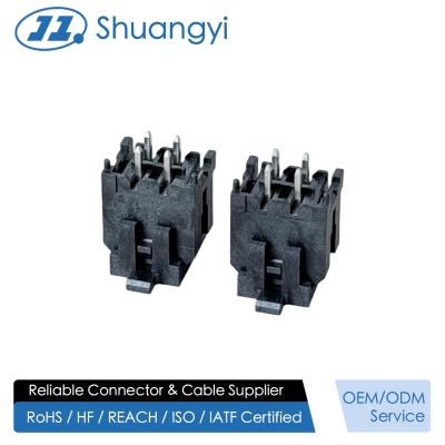 China Micro-Fit 3.0 Dual-Row Straight Pin Header Connector 2x2Pin 3.0mm Pitch Through-Hole Tin-Plated for sale