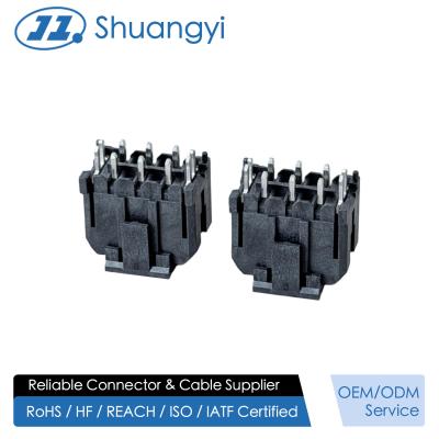 China Micro-Fit 3.0 Dual-Row Straight Pin Header Connector 2x3 Pin 3.0mm Pitch Tin Plated PCB Through-Hole for sale