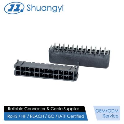 China Micro-Fit 3.0 Pin Header 2x12 3.0mm Pitch Vertical PCB Connector 12.5A 250V for Automotive Server for sale