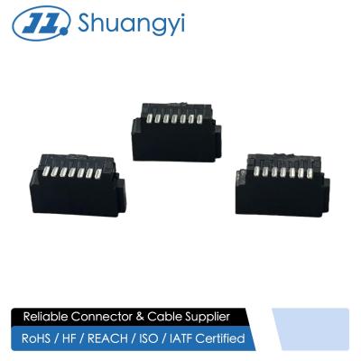 China 7 Pin SATA Female Connector Wire Solder Gold Plated 1.27mm Pitch for Server Industrial PCB Power for sale