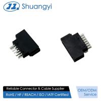 China 7 Pin 1.27mm Pitch Right Angle SMT PCB Female Socket Connector for High Speed Signal Transmission for sale