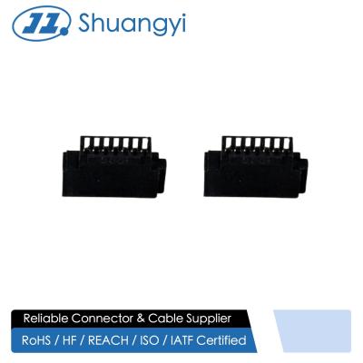 China 7 Pin 1.27mm Pitch Right Angle SMT PCB Female Socket Connector for High Speed Signal Transmission for sale