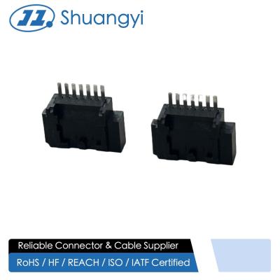 China 1.0mm Pitch SMT Female Connector 10 Pin Low Profile PCB Signal Connector for Compact Electronics for sale