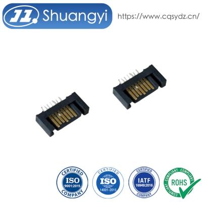 China 13 Pin SATA Board Mount Connector 1.27mm Pitch Vertical SMT PCB for HDD SSD Storage Industrial Server for sale
