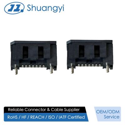 China SATA 7-pin PCB Connector 1.27 mm Pitch Right Angle Power Signal for HDD SSD Server Industrial Control for sale