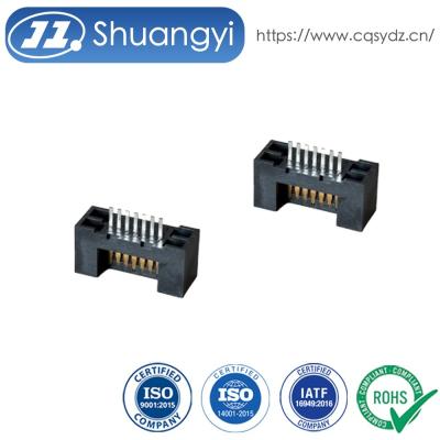 China SATA 7 Pin 1.27mm Right Angle PCB Connector Gold Plated Signal Terminals for Server Storage Industrial Applications for sale