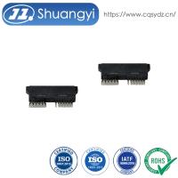 China Right Angle SATA Female PCB Connector 7 Pin 1.27mm Pitch Board Mount for Server Storage Automotive for sale