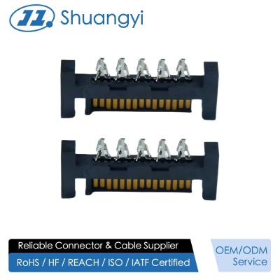 China 2.54mm Pitch 20 Position Board to Board Power Signal Connector SMT Gold Plated LCP for sale