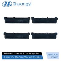 China SATA 22-Pin 7+15 Female PCB Connector Right-Angle SMT for SSD HDD Server Backplane Industrial for sale