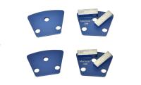 China Concrete Grinding Pad Metal Bond Diamond Two Teeth Discs For Floor for sale