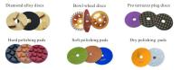 China 3 mm Thickness 4 Steps Dry Diamond Polishing Pad For Polisher / Grinder for sale