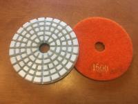 China High Effiective 4'' Dry Diamond Polishing Pads With 5 Steps 50# 100# for sale
