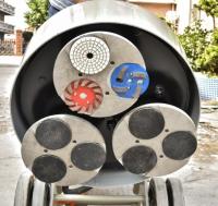 China High Efficiency Planetary Marble Floor Polisher 3 Heads 9 Discs Single Phase 220V for sale