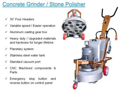 China Auto Walk Concrete Floor Polisher Fast Speed Self Propelled Planetary System for sale