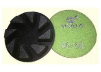 China High Performance 3'' Hard Diamond Ceramic Polishing Pads For Stone Processing for sale