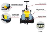 China Big Granite Grinding Machine Terrazzo Floor Grinder With Eight Plates for sale