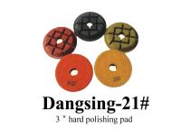 China Wet And Dry Marble / Granite Polishing Hard Diamond Resin Pads 3 