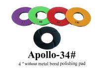 China 400# Abrasive Diamond Resin Polishing Pads For Concrete / Cement in Brazil for sale