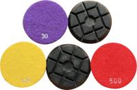 China 12.5mm 4 Inch Diamond Polishing Pads For Marble , Granite , Terrazzo for sale
