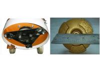China Three Segments Diamond Grinding Disc Concrete Grinder Wheel For Leveling for sale
