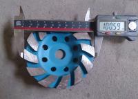China 4 Inch Concrete Diamond Grinding Disc / Cup / Blade 12 Segments for sale