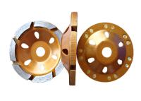 China 4 Inch Concrete Diamond Grinding Disc / Cup / Blade 12 Segments for sale