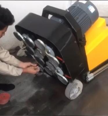 China 12 Heads Dustless Concrete Grinder With Vacuum Outlet for sale