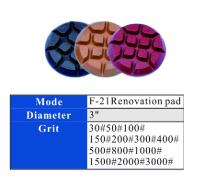 China Diamond Pad 80mm F21 for Floor Renovation for sale
