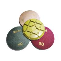 China Diamond Metal Resin Abrasive Sponge Polishing Pad for Concrete Stone Ceramic Granite Marble Floor for sale
