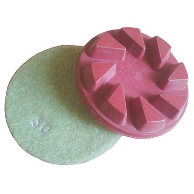 China 100mm Concrete Diamond Polishing Pad 4 Inch Concrete Floor Resin Pad for sale