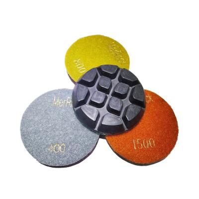 China 80mm Wet Diamond Polishing Pads 1 - 5 Grit For Granite Floor for sale