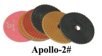 China 4 Inch Apollo Diamond Resin Pads Wet And Dry Type for sale