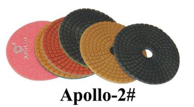 China 4 Inch Apollo Diamond Resin Pads Wet And Dry Type for sale