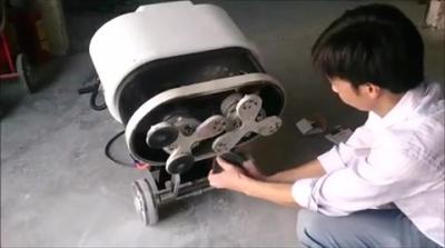 China Double Heads Terrazzo Floor Polisher Vacuum Port 550MM for sale