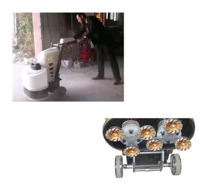 China 2 Heads 6 Discs Terrazzo Floor Grinder With Dust Shroud for sale