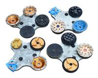 China Multifunctional Chassis Concrete Floor Grinder With Magnetic Heads / Discs for sale