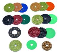 China 4 Inch Apollo Marble / Granite Diamond Resin Pads Wet And Dry Type for sale