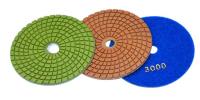 China 4 Inch Apollo Marble / Granite Diamond Resin Pads Wet And Dry Type for sale