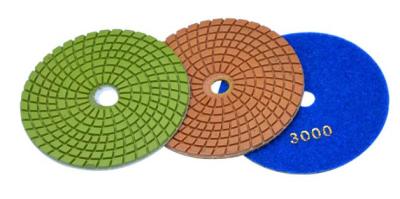 China 4 Inch Apollo Marble / Granite Diamond Resin Pads Wet And Dry Type for sale