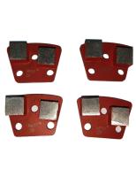 China Metal Bond Diamond Concrete Grinding Plate Two Teeth Machine For Floor for sale